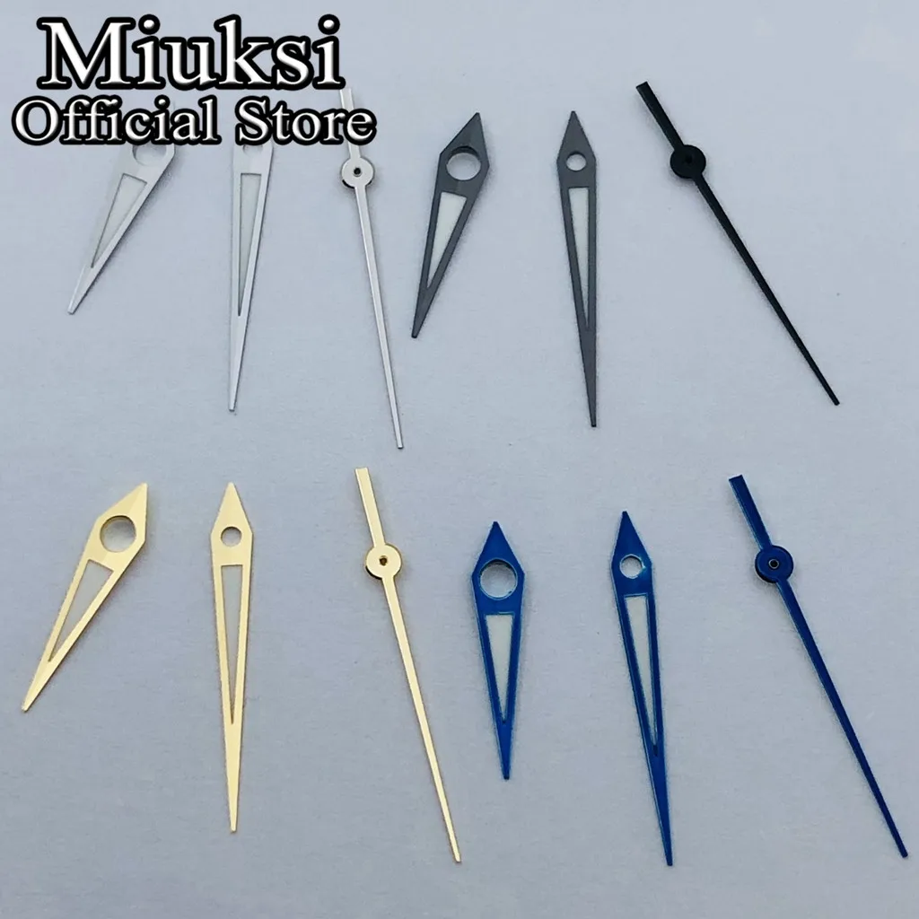 Miuksi silver gold blue rose gold watch hands green luminous fit NH35 ...