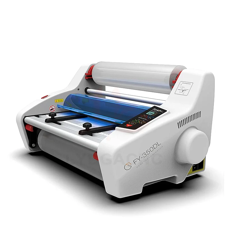 350dl Cold Hot Roll Laminator A3 A4 Paper Four Rollers Work Card Office