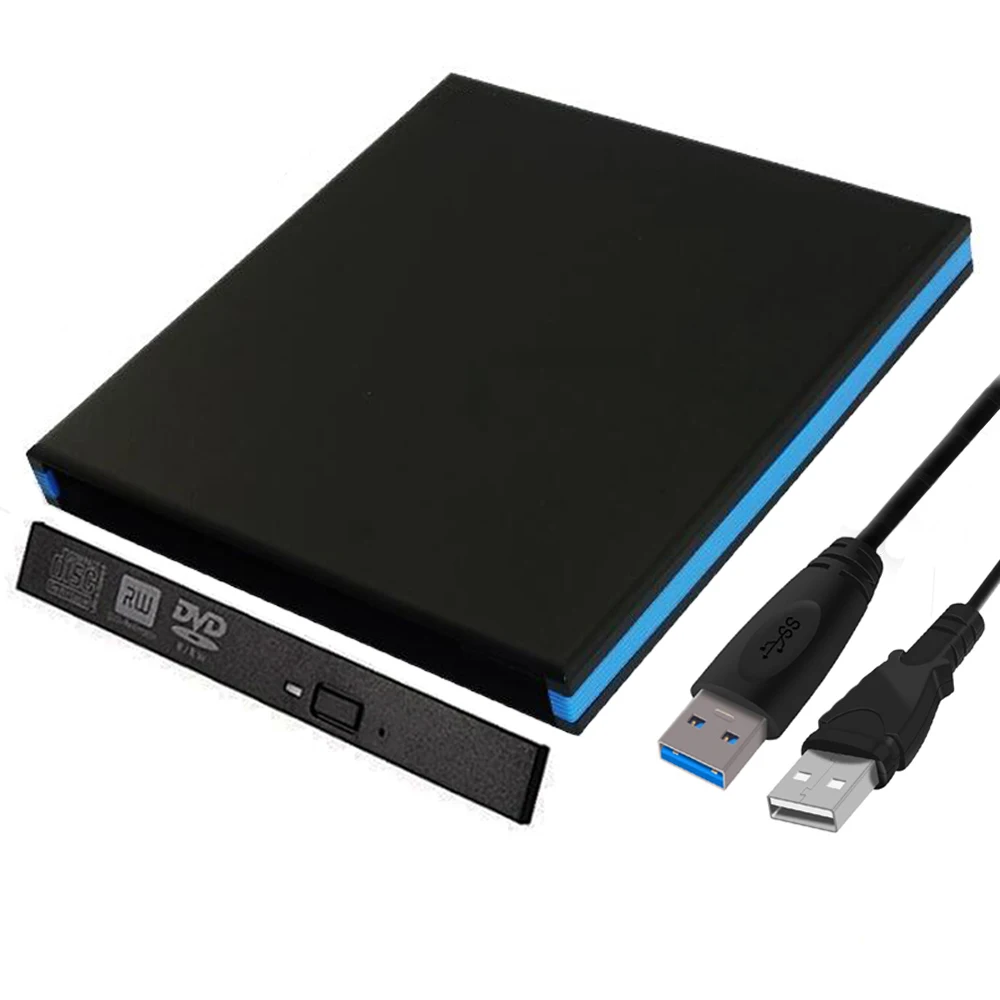 External-CD-DVD-RW-Enclosure-USB-3-0-Case-12-7mm-SATA-Optical-Drive ...