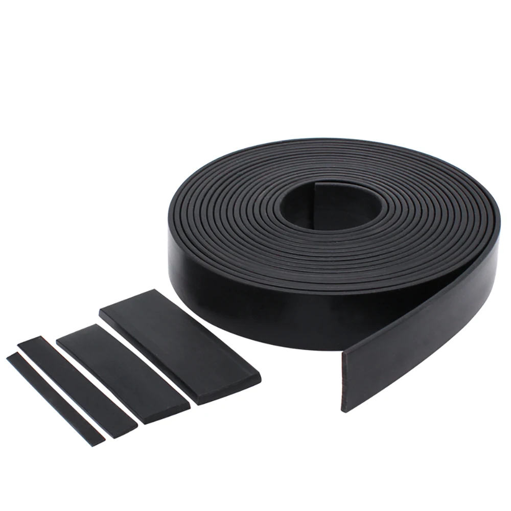 1-3-5Meter-Black-Solid-Rubber-Flat-Strip-Sealing-Gaskets-Damper-Pads ...