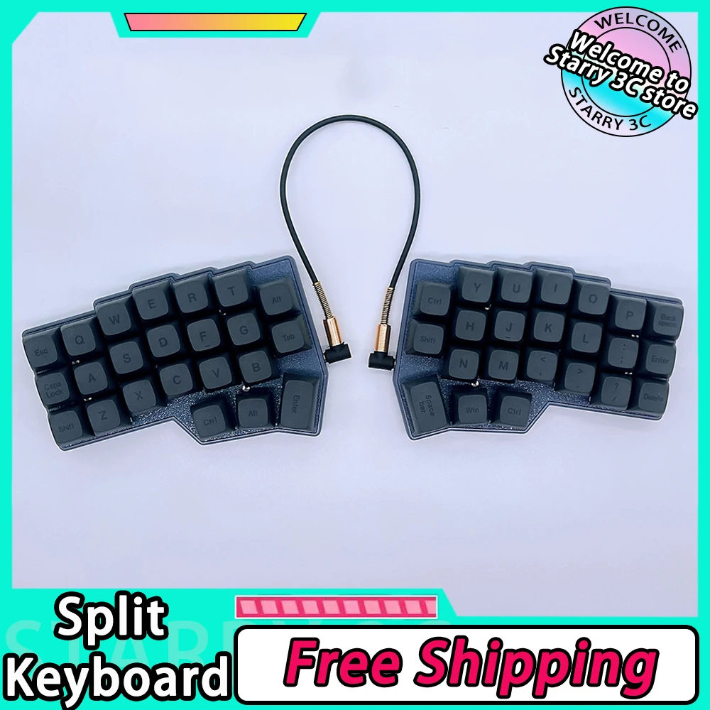 Mini Keyboard And Mouse Kit Support VIAL Wired Custom RGB Hot Corne V4 ...