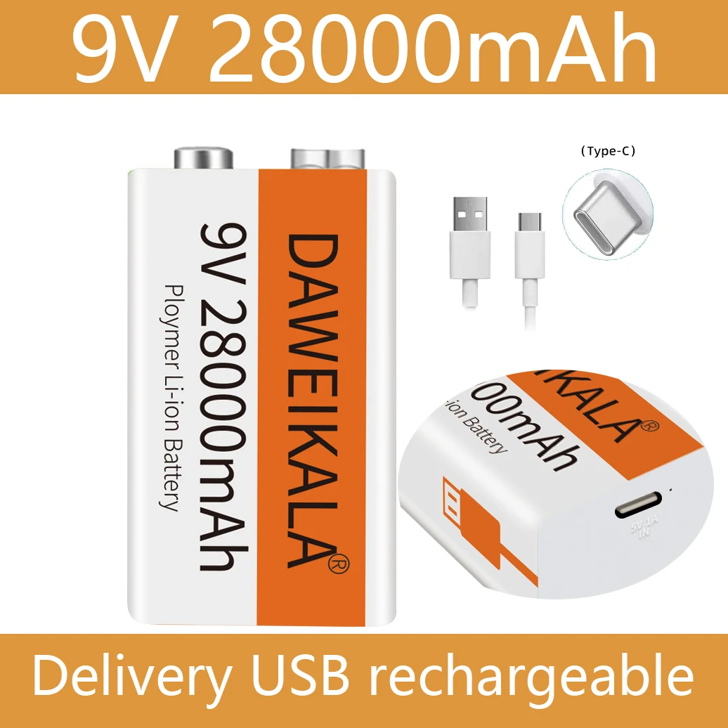 2024-9V-28000mAh-li-ion-Rechargeable-battery-Micro-USB-Batteries9-v ...