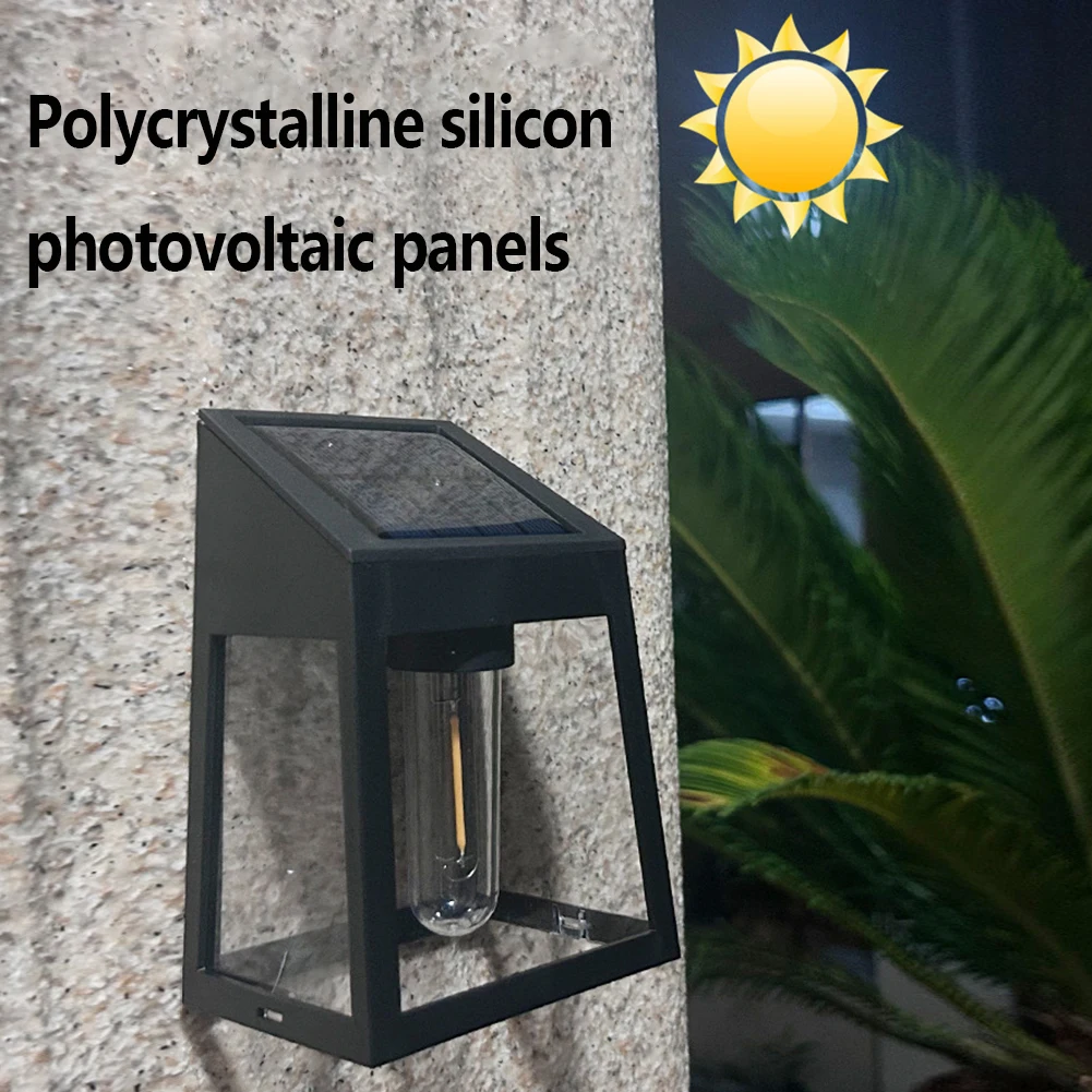 Solar-Wall-Lights-Led-Tungsten-Filament-Bulb-Waterproof-Human-Induction-3-Modes-Outdoor-Solar ...