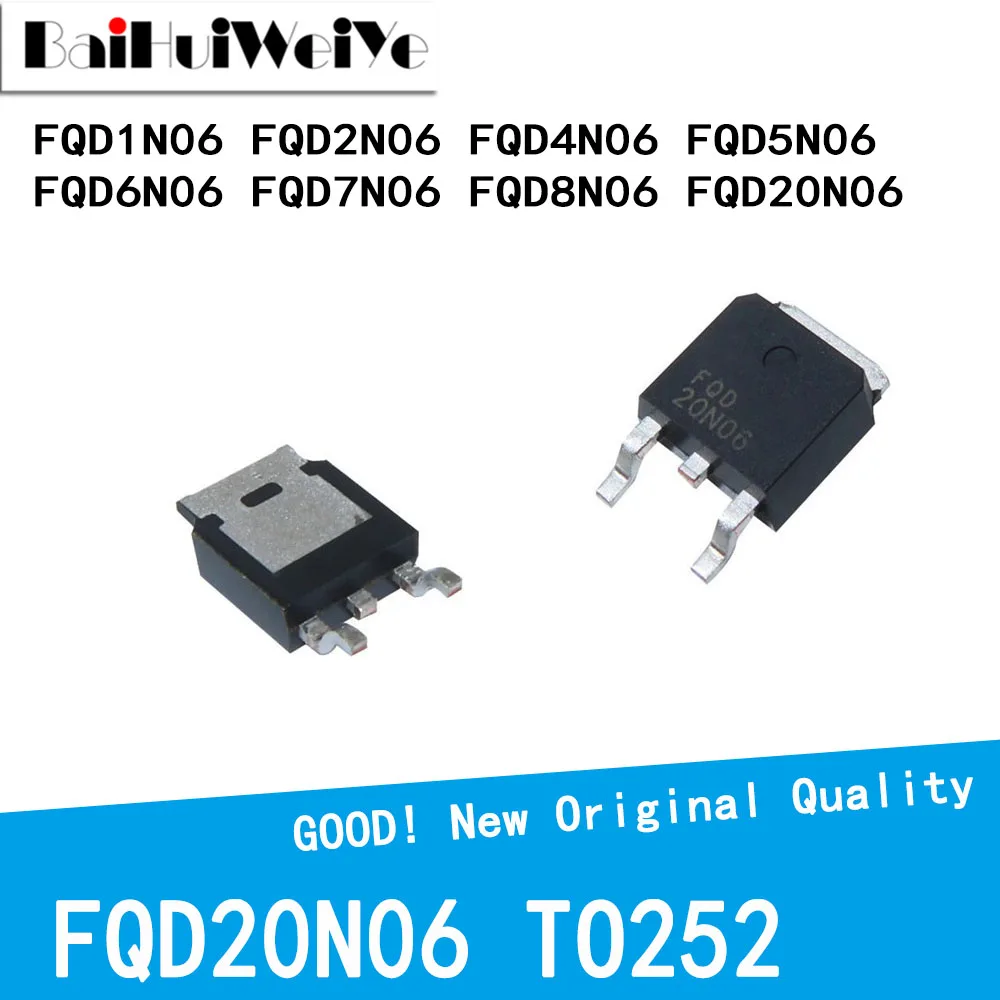 10Pcs-Lot-FQD1N06-FQD2N06-FQD4N06-FQD5N06-FQD6N06-FQD7N06-FQD8N06 ...