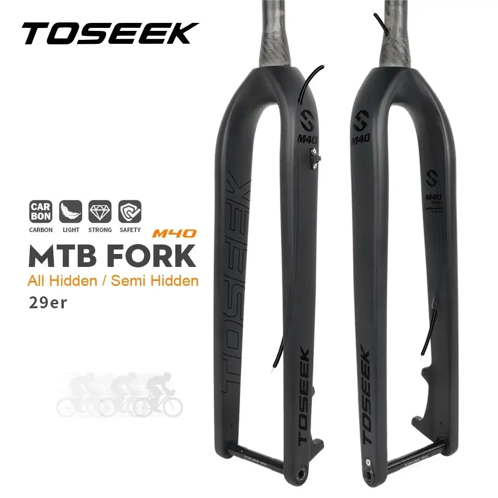TOSEEK-Full-Carbon-Bicycle-Fork-27er-29er-15-110mm-Mountain-Bike-Fork ...