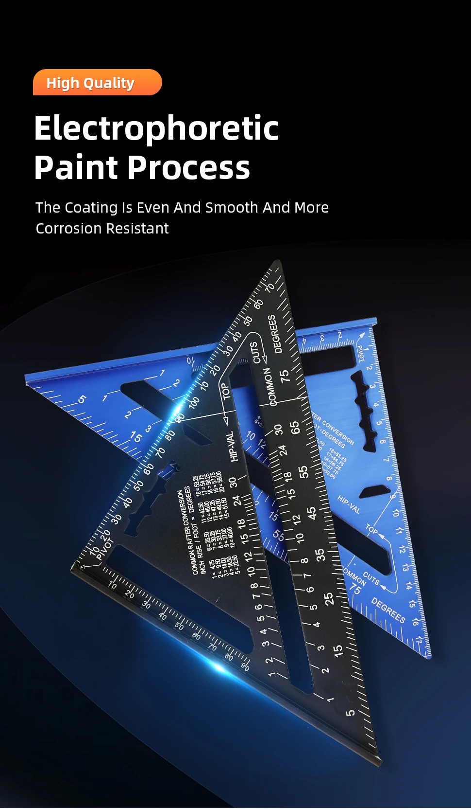 Generic Triangle Ruler 90 Deg. Angle Meter 7 Inch Triangular Ruler Try ...