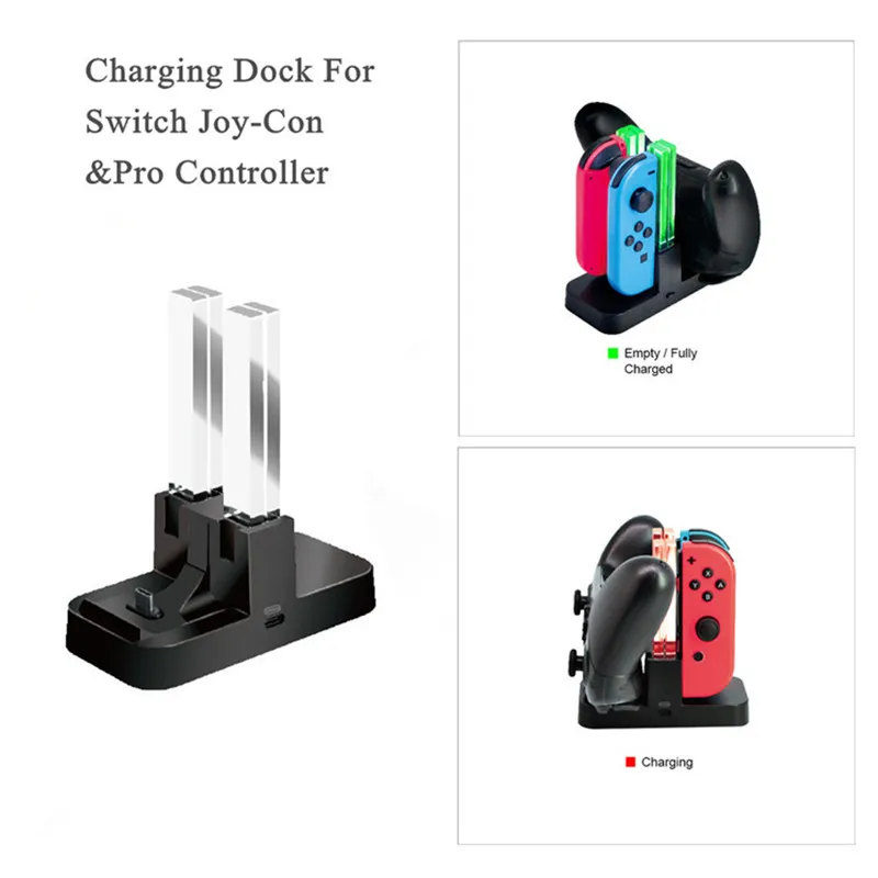 Charging-Dock-Station-LED-Charger-Stand-For-Nintend-Switch-Joy-con-Pro ...
