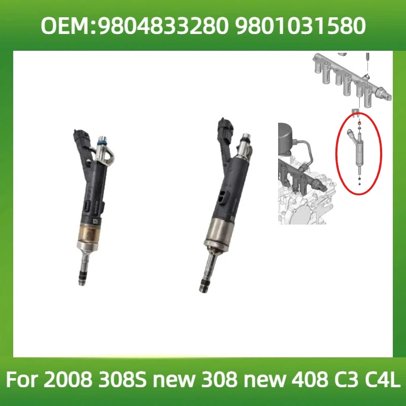 9810335380 9822715980 Injection nozzle fuel injector for Peugeot 2008 ...