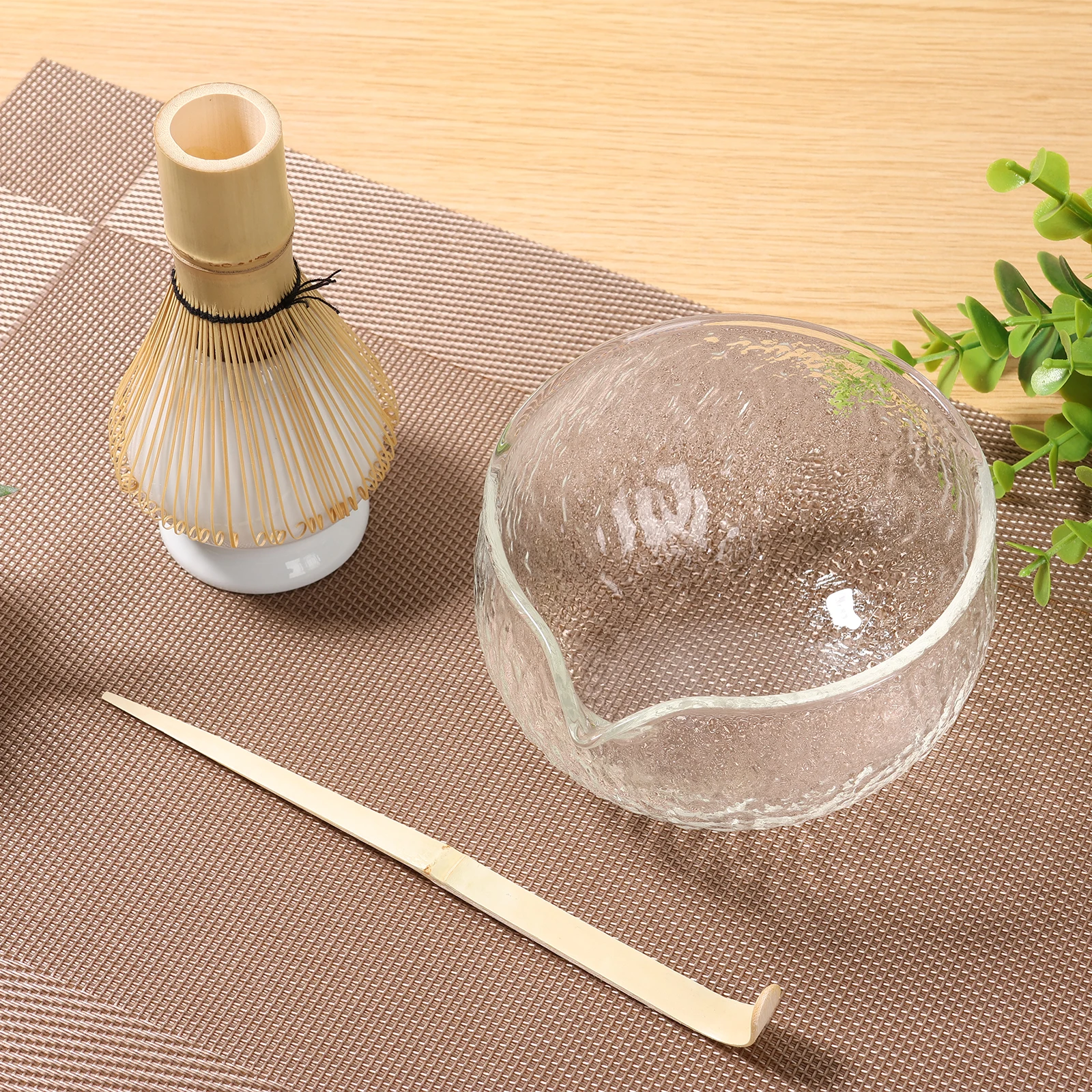 Japanische Matcha-Schüssel, Hammer, strukturiertes Glas, Teeschale, Tee ...