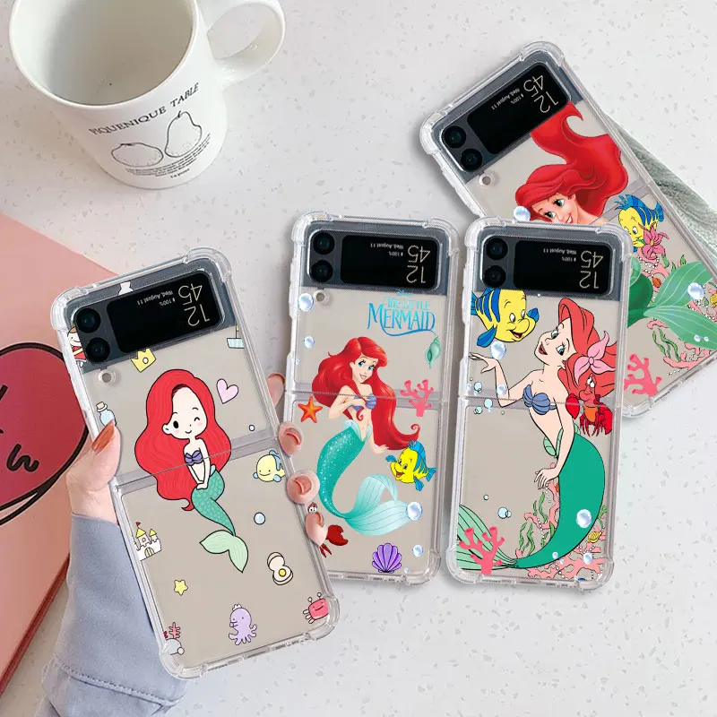 Disney-Mermaid-Kingdom-Ariel-phone-Airbag-Case-for-Samsung-Galaxy-Z ...