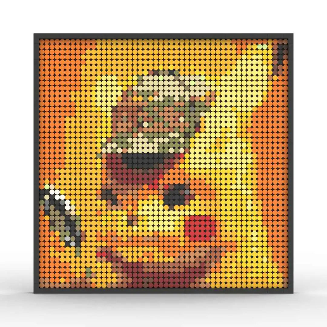 Pokemon Mosaic Painting | Pikachu Block Art | Pixel Art Pokemon ...