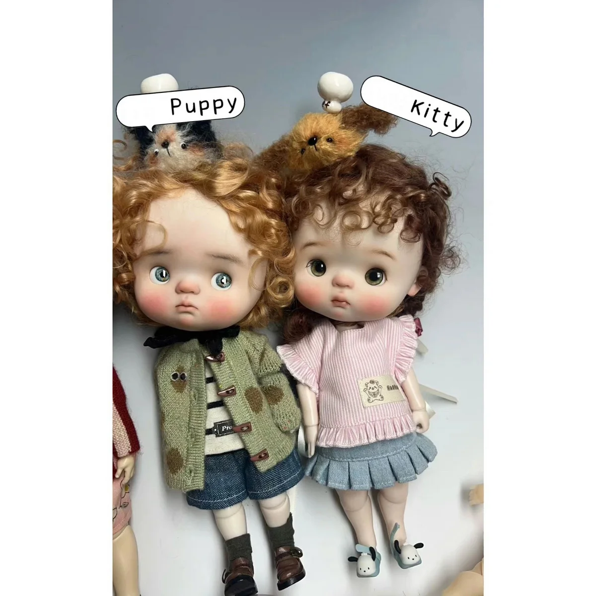 PreOrder Puppy KittyQ QBabyMini BJD Doll 1/8 Cute Expression Doll ...