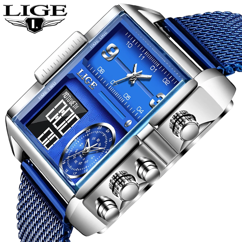 LIGE-New-Top-Brand-Luxury-Hollow-Square-Mens-Watches-Sport-Waterproof ...