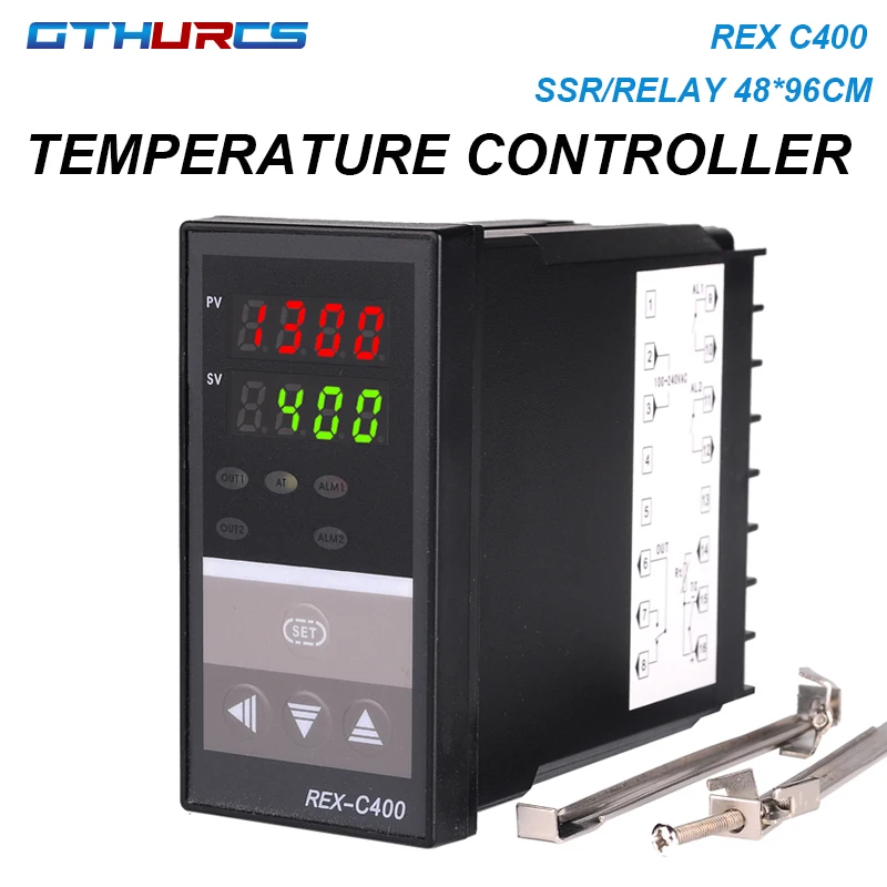 48*96PID Digital Temperature Controller REX-C400 Universal Input Relay Output Vertical type for ...