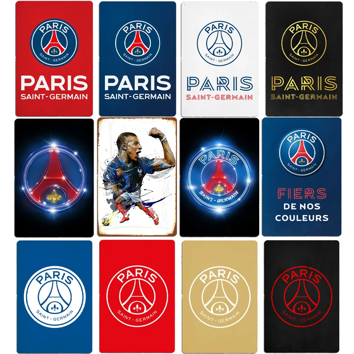 PSG-Vintage-Art-Poster-Series-Wall-Decor-Metal-Tin-Sign-Homem-Cave-Room ...