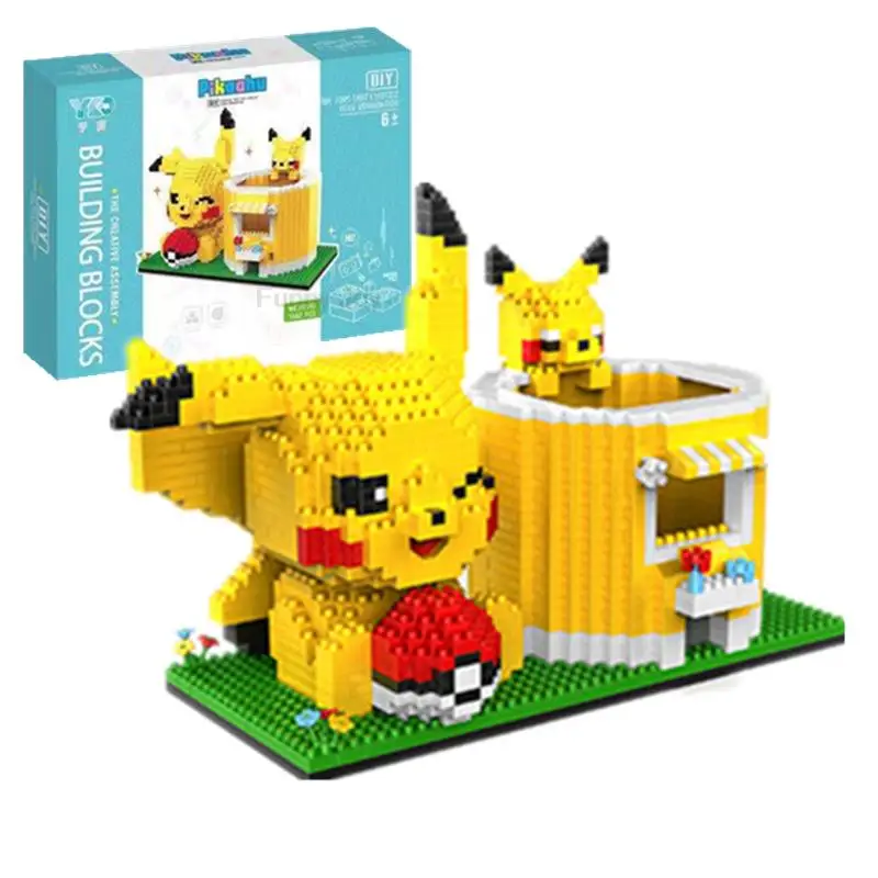 Funny-Anime-Figure-Pokemon-Blocks-Small-Cartoon-Picachu-Animal-Model ...