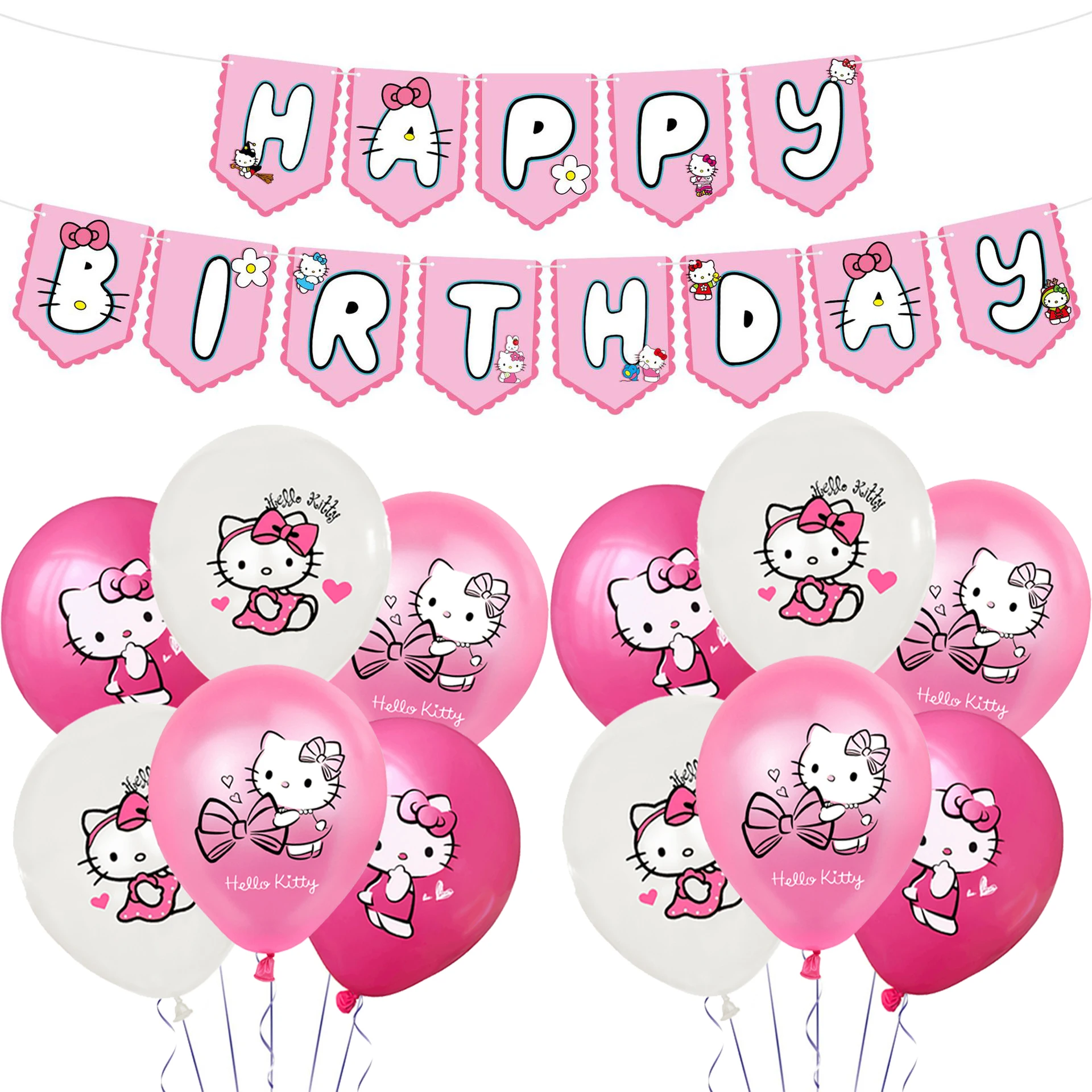 Hello Kitty Happy Birthday Banner