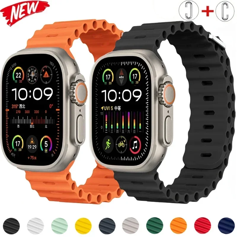Original-Ocean-Strap-for-Apple-Watch-Ultra-2-Band-49mm-45mm-41mm-44mm ...