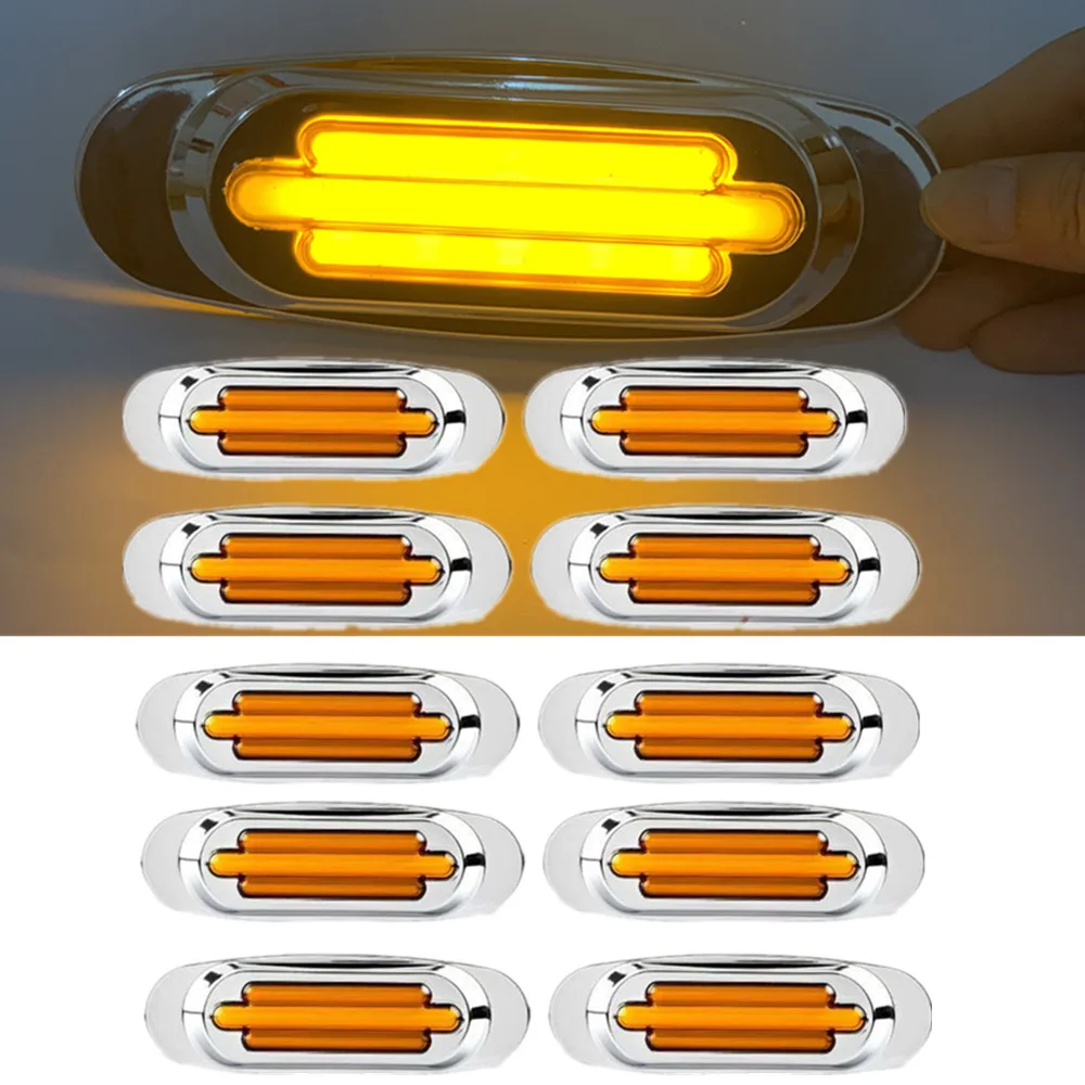 10PCS-Waterproof-16-LED-Trailer-RV-Side-Marker-Turn-Signal-Lights ...