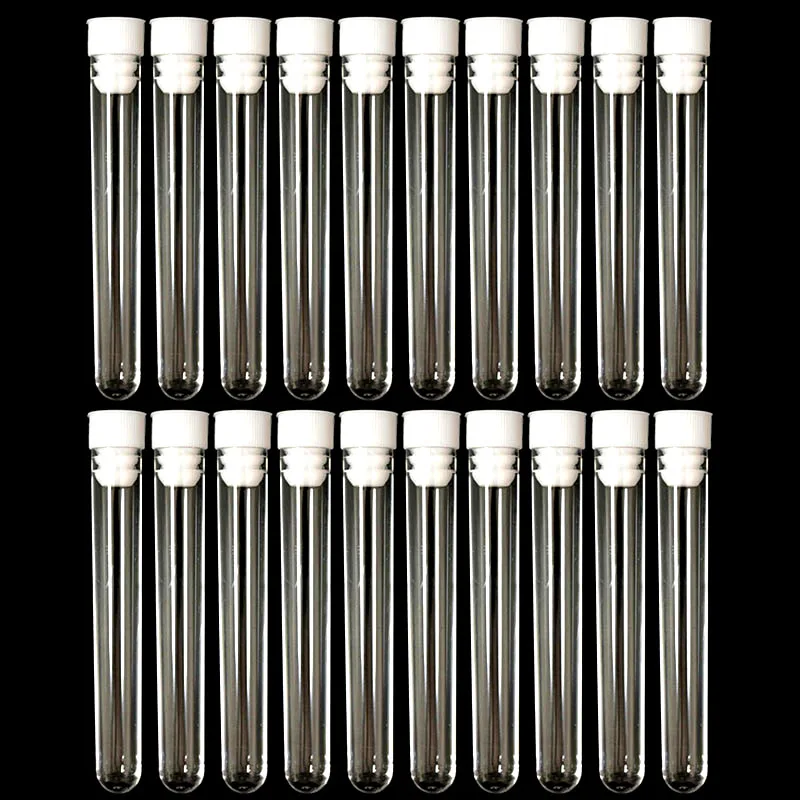 15-100mm-Plastic-Hard-Test-Tube-with-Lid-Transparent-Plastic-School ...