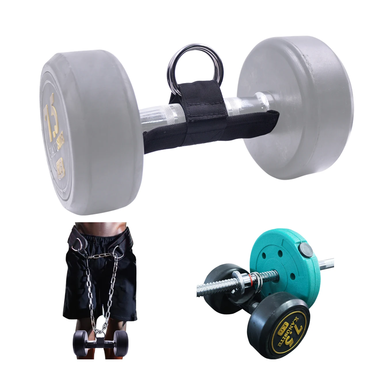 Loading Dumbbells Strap for Dip Belt Squat Pull-up ,Load Dumbbells ...