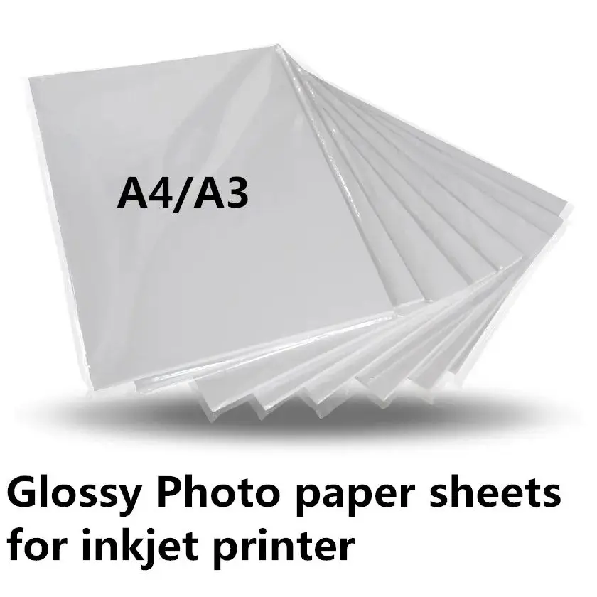 180g-A4-A3-glossy-inkjet-paper-sheets-for-inkjet-printer-200-sheets ...
