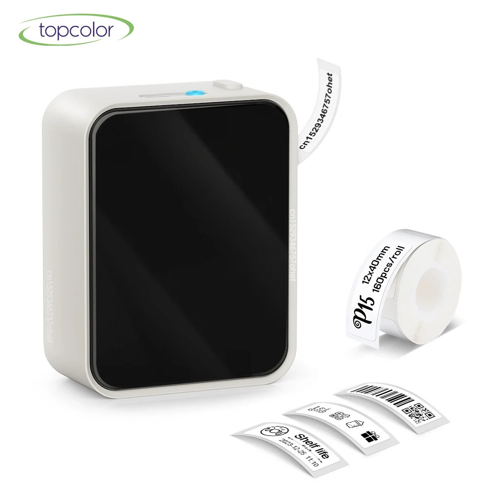 Portable-Mini-Printer-P15-Label-Printer-No-Need-Ink-Bluetooth-Thermal ...