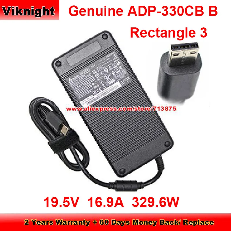 Genuine Delta Adp-330cb B Ac/dc Adapter 19.5v 16.9a Rectangle 3 Tip For Msi Gaming Laptop Power ...