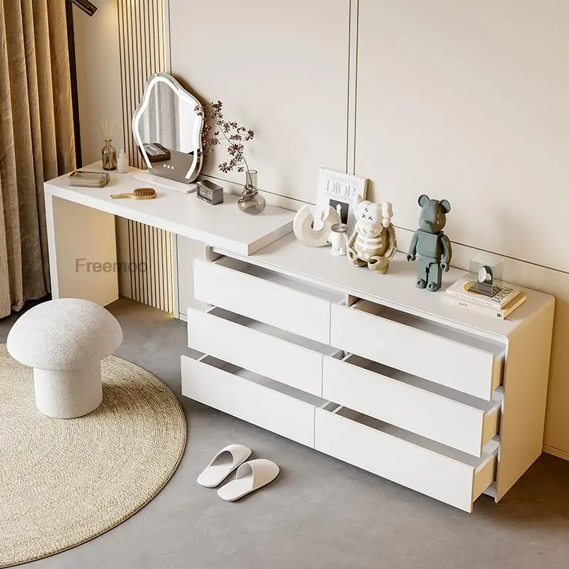 White Malm Dressing Table