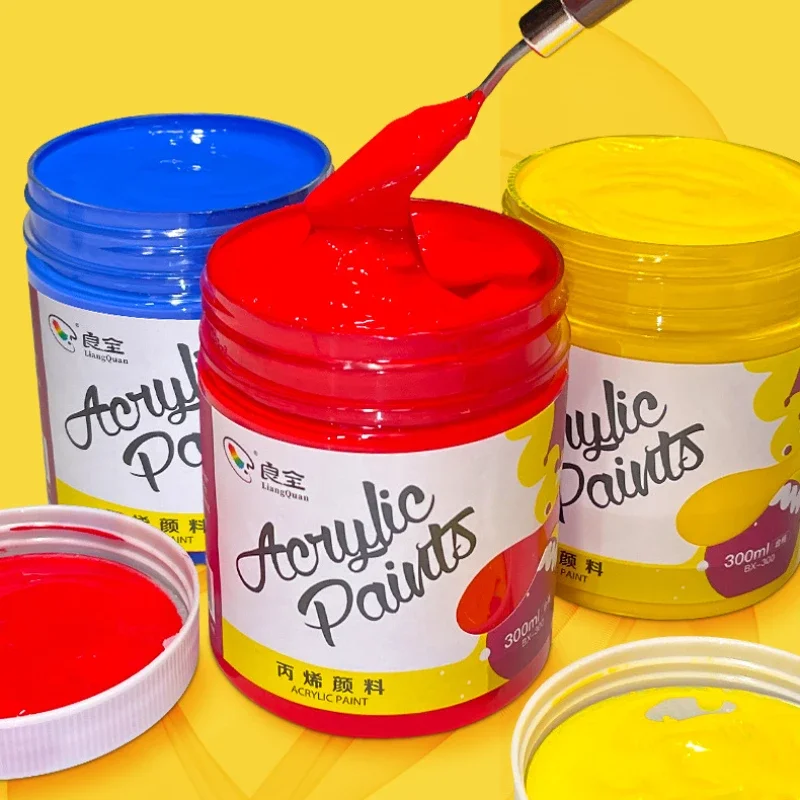 300ML-Large-capacity-Bottled-Acrylic-Paint-Studio-Art-Student ...