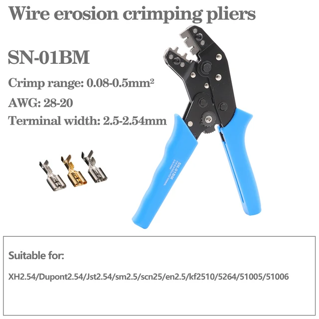 DuPont SN-2549/SN-01BM Cold terminal crimping tool 2.54mm 3.96mm 4.8mm ...