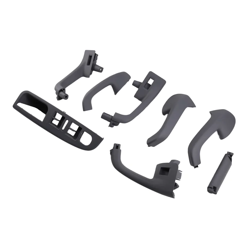 Universall Premium Gray Interior Door Handle Grab Cover Set For VW Golf ...