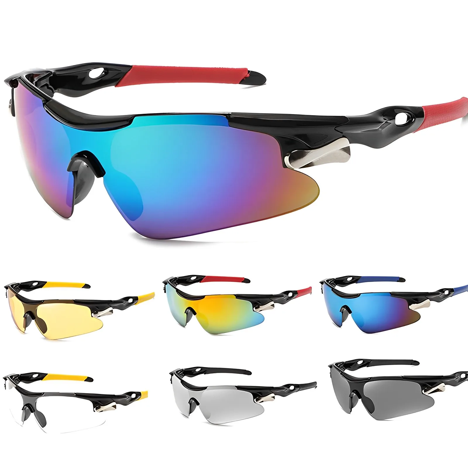Polarized Cycling Sunglasses Outdoor Sports Glasses Men Women Windproof ...
