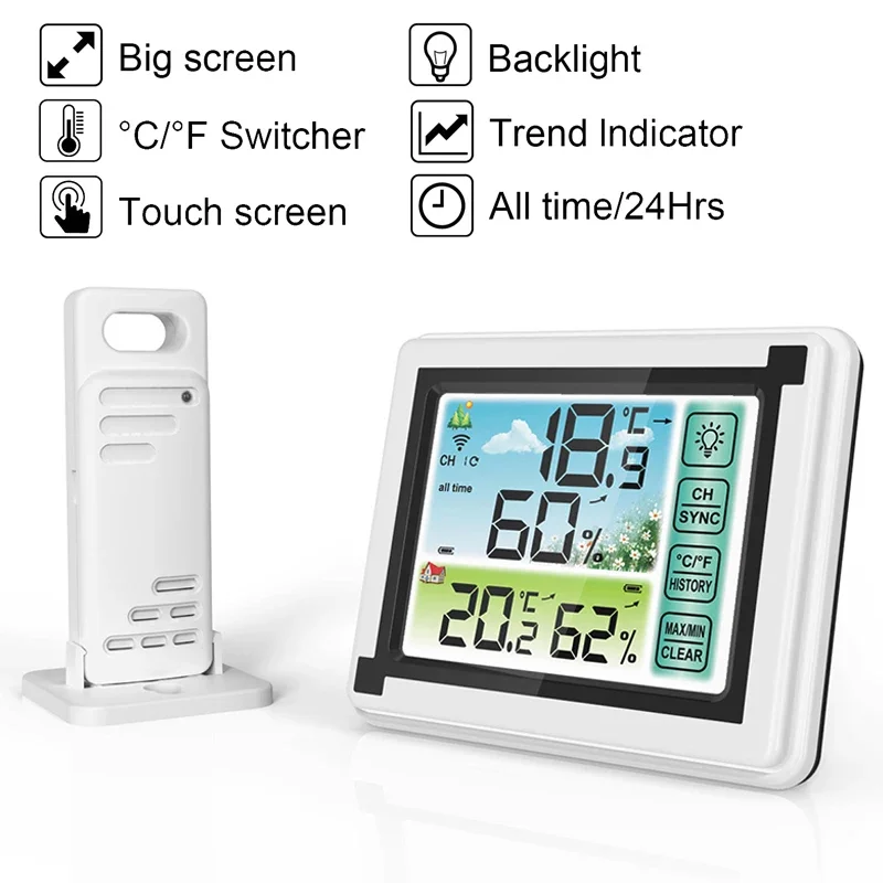 Weather-Station-Outdoor-Forecast-Thermohygrometer-Indoor-Outdoor-Color ...