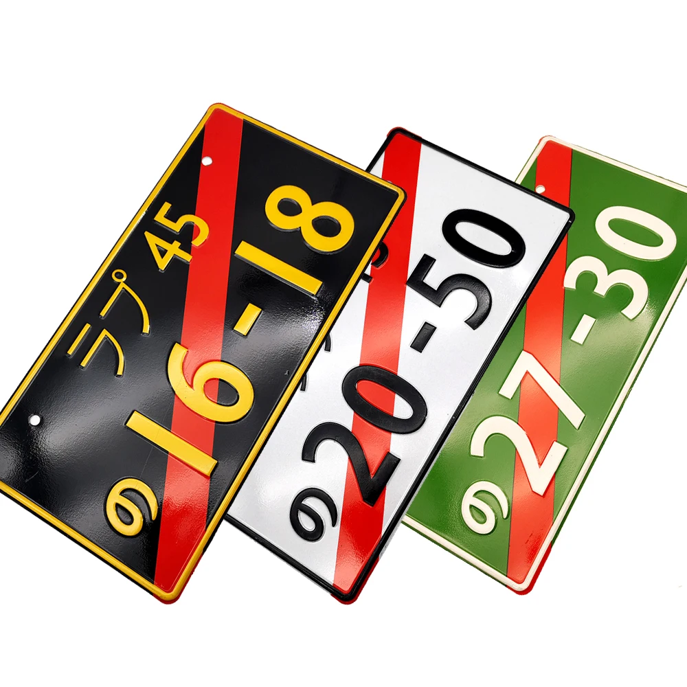 Hot-Sale-33cm-Japanese-Temporary-License-Plate-Japan-Aluminum-Auto-Tag ...