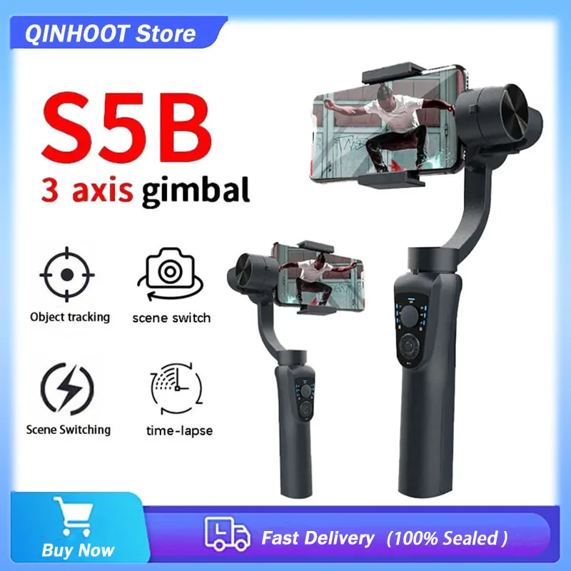 S5B 3 Axis Handheld gimbal stabilizer Electric Taking Photo Video Phone ...