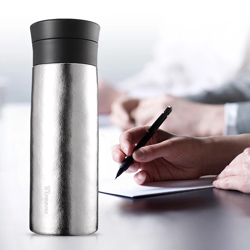 PINKAH New Double Pure Titanium Inner Tank Thermos Cup Business Style ...