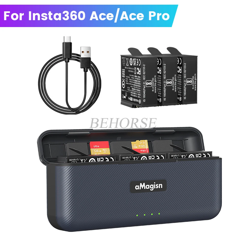 Fast-Charging-Case-For-Insta360-Ace-Pro-Battery-Fast-Charge-Hub ...
