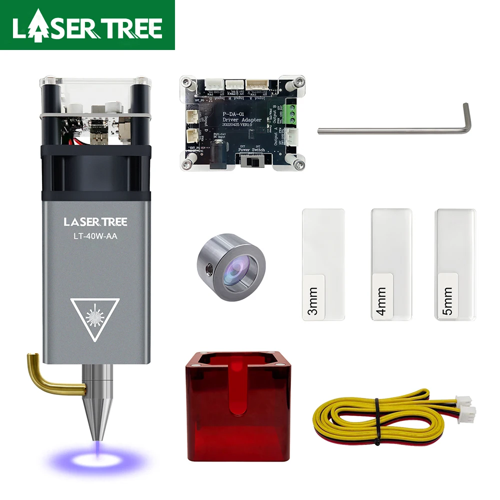 LASER-TREE-5W-10W-20W-Optical-Power-Air-Assist-Laser-Head-Blue-Light ...