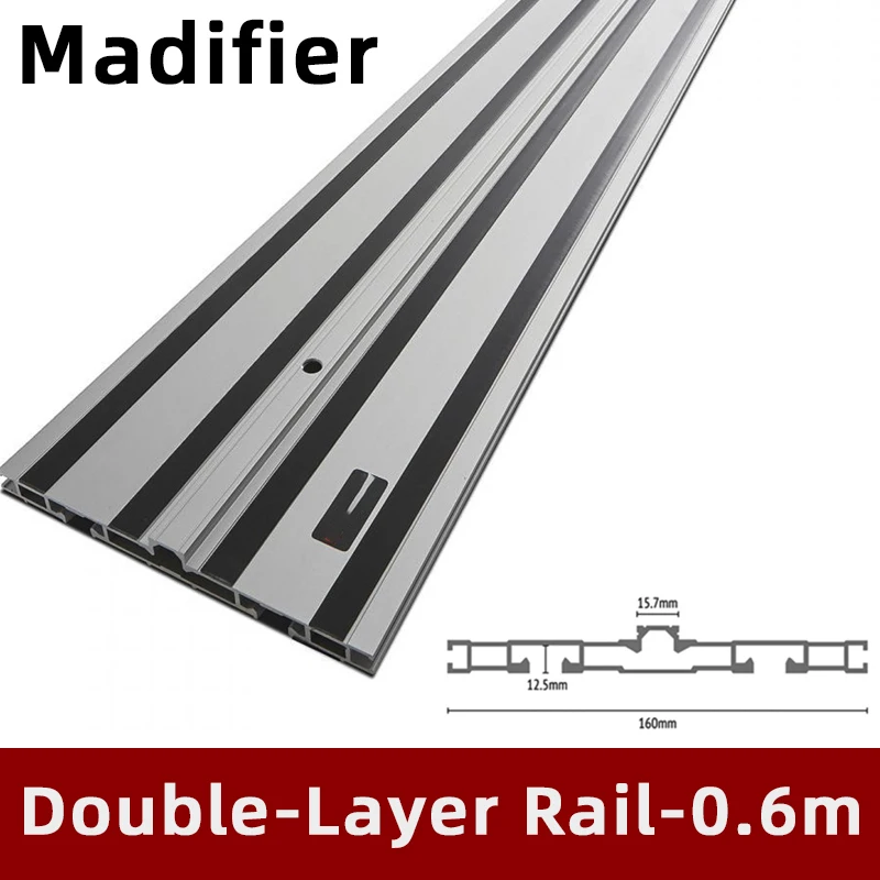 New-0-6m-Double-Layer-Circular-Saw-Universal-T-Track-Rail-Linear-Router ...