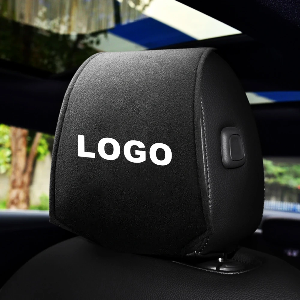 1/2 Pack Car Logo Headrest Cover Seat Neck Mat Sleeve Auto Pillow ...