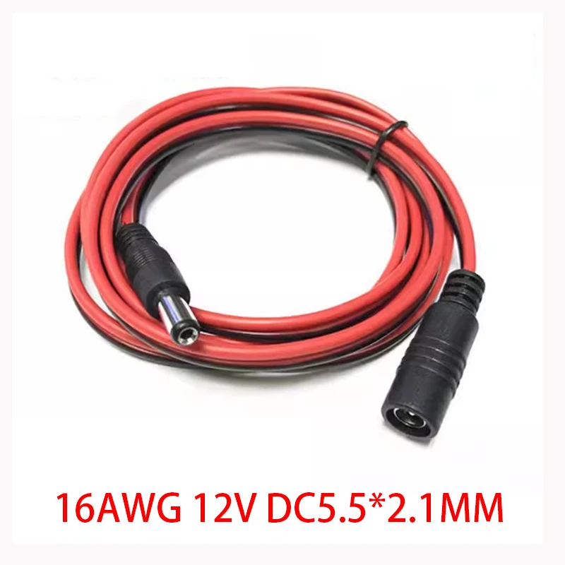 DC-Power-Plug-5-5-2-1mm-Female-To-Male-CCTV-Adapter-Connector-Cable-12V ...