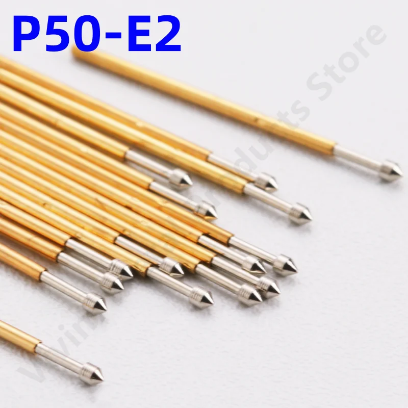 100PCS-P50-E2-Spring-Test-Probe-Test-Pin-Pogo-Pin-P50-E-Electric-ICT ...