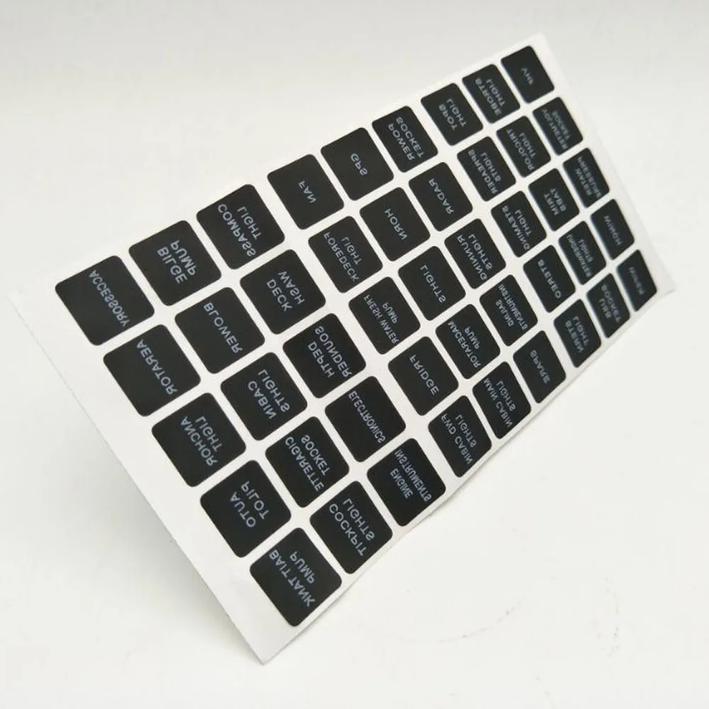 45pcs-Rocker-Switch-Label-Decal-Circuit-Panel-Stickers-For-Car-Marine ...