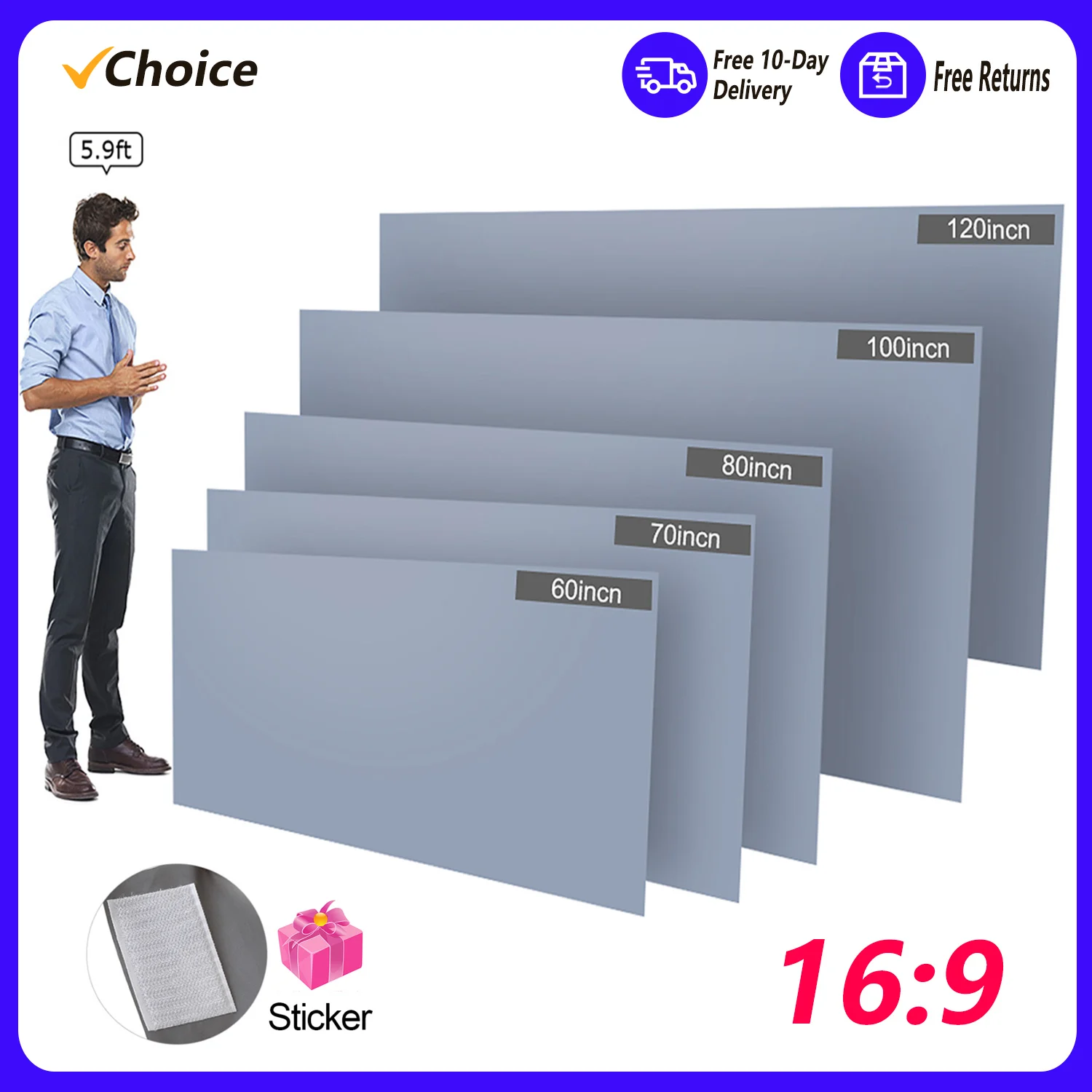 Portable-Projector-Screen-Simple-Curtain-Anti-Light-Projection-Screens ...