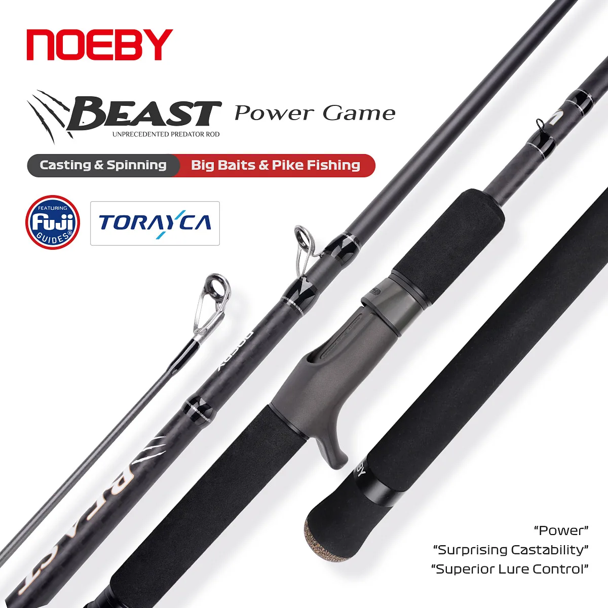 Noeby-Beast-Power-Game-Pike-Fishing-Rod-2-44m-2-59m-Toray-Fuji-Bigbait ...