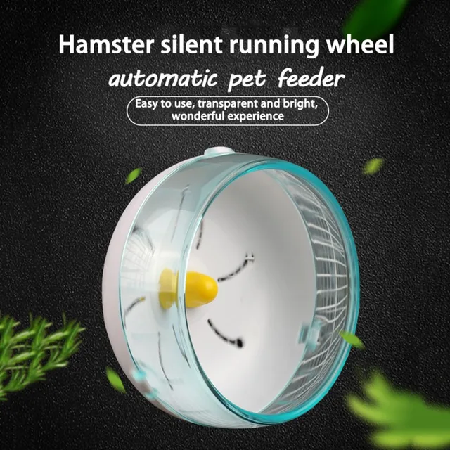 Pet Hamster Running Wheel Toys Roller Round Silent Cage Exercise Wheel ...