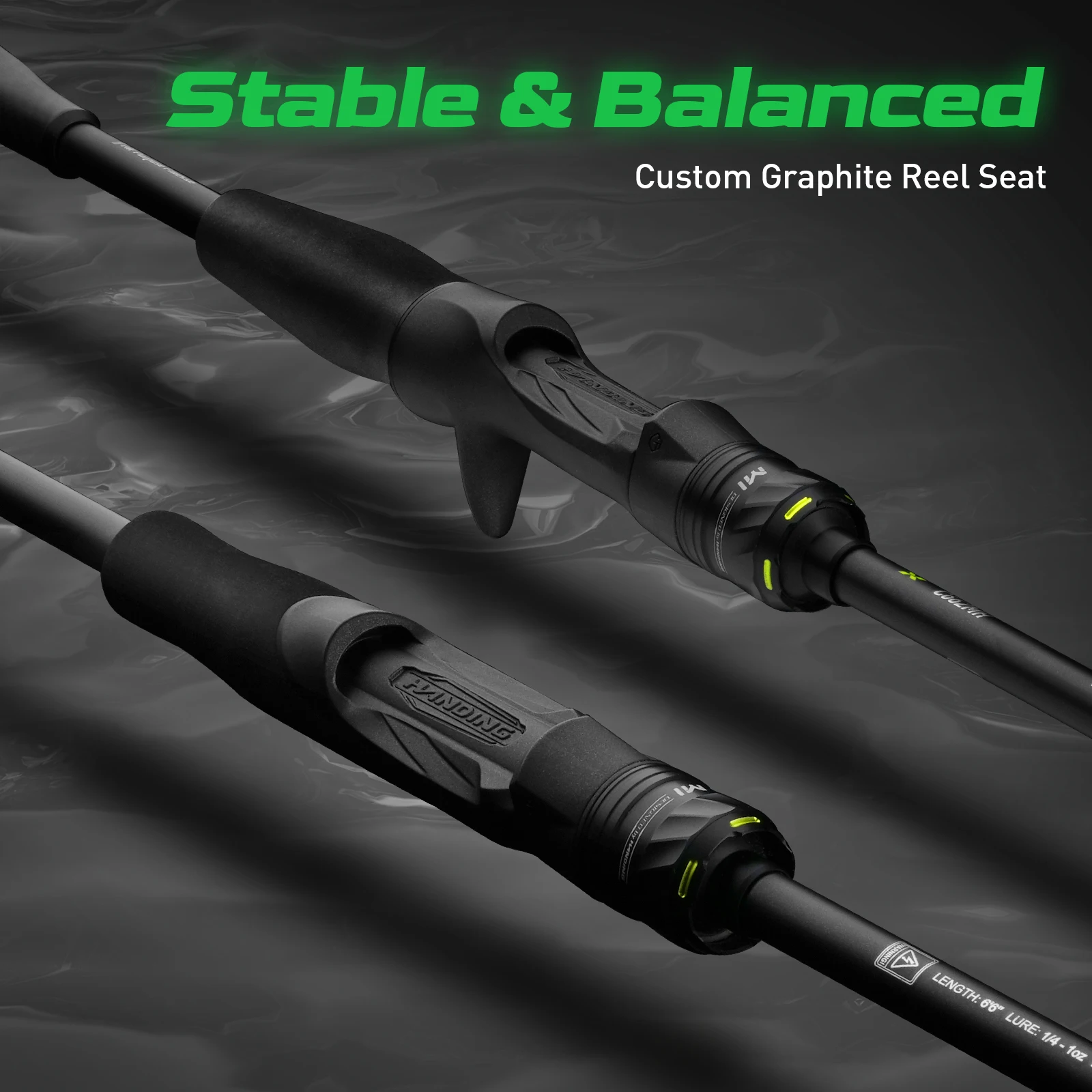 Handing-One-Piece-M1-Fishing-Rod-Medium-to-Heavy-Freshwater-Fishing-Rod ...