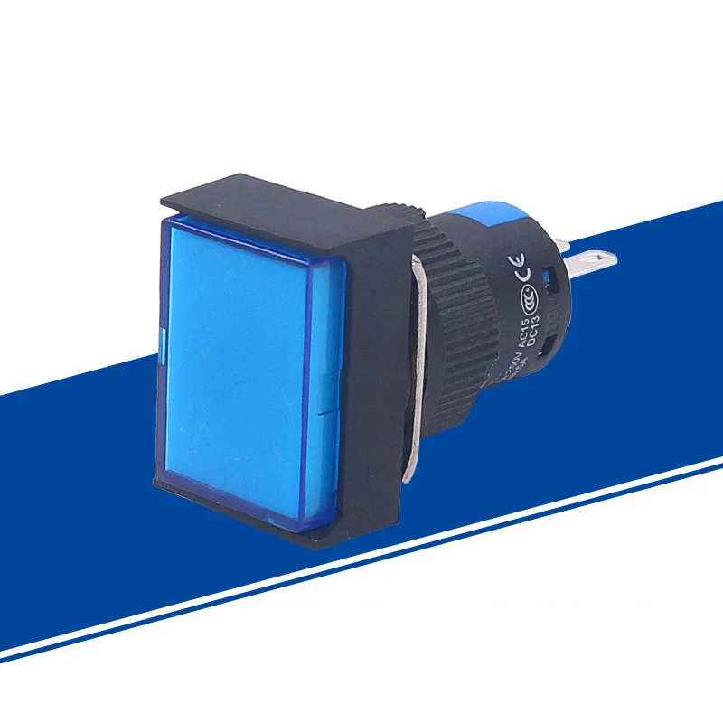 Interruptor pulsador de plástico con enclavamiento/momentáneo ABILKEEN de 16 mm, interruptor ...