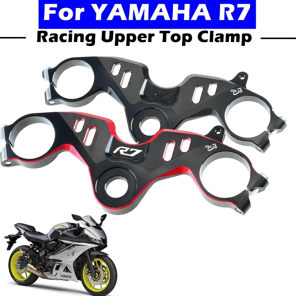 Motorcycle-CNC-Racing-Refit-Clip-On-Handle-Bars-Front-End-Upper-Top ...